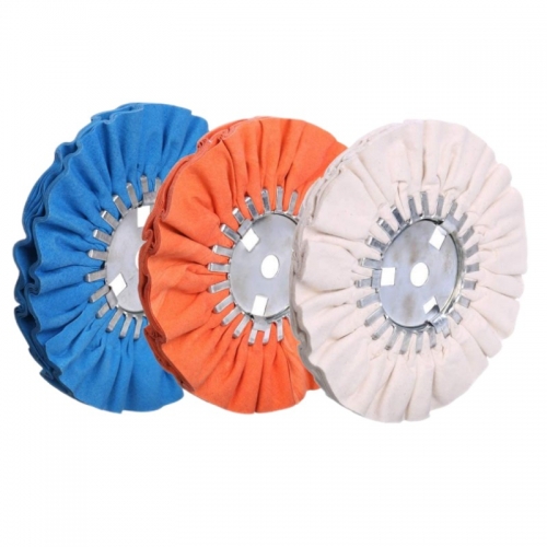 Customizable Hardness Air Cloth Polishing Wheels | Precision Finishing